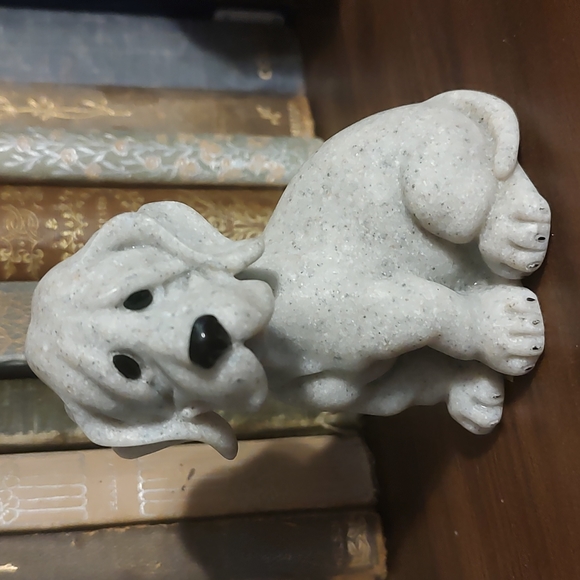 Vintage | Holiday | Peewee Puppy Quarry Critters Stoneware Sculpture ...